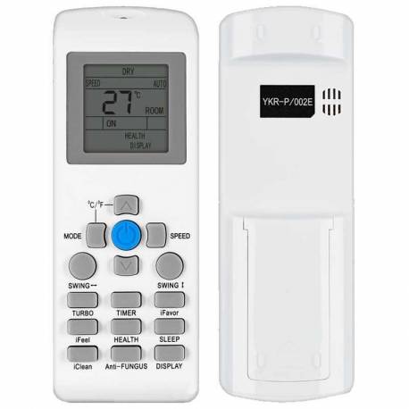 Mando YKR-P/001E, YKR-P/002E para aire acondicionado AUX, York, etc.